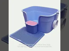 Wholesale Large space Semi-Closed Anti-Splash Open Pet Toilet with cat scoop