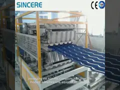ASA PVC Composite Roof Sheet Tile Production Machine Line