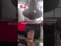 500Ton Cuztomized High density Scrap Metal Baler working in client's yard