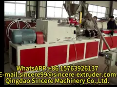 China Plastic PE PP PA PVC dWC Corrugated Pipe Extrusion Line Single Wall for sale