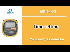 「Time setting」MS104K-s Personal Single Gas Leak Monitor