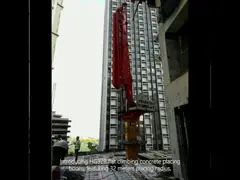 HG32Bb Climbing Concrete Placing Boom with 20m Column and 4 Boom Sections for Horizontal Placing