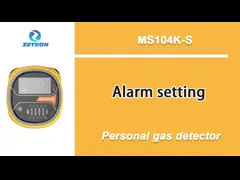 「Alarm setting」Mini 4in1 Diffusion Gas Meter MS104K-S