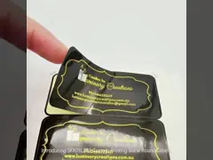 Fragrance Aromatherapy Adhesive Label Sticker Metallic Embossed Custom Perfume Stickers