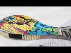 360 Curved Wave Brush Soft Boar Bristle Hair Brush