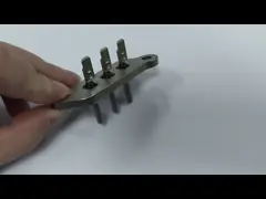 China Nickel-Plated Short Welding Tab Sealed Terminal with 30.6mm Needle Length and 1000MΩ Insulation Resistance for sale