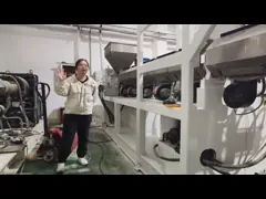 High production efficiency and easy operation plastic extruder machine