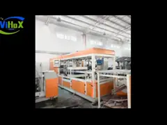 Three-station positive and negative pressure thermoforming machine