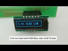 China Blue  0.91 Inch OLED Module 128x32 Resolution SSD1306 IIC Interface Customized for sale