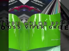 China K011 Gloss Viper Green TPU Color Car Paint Protection Film Adhesive Vinyl Car Wrap for sale