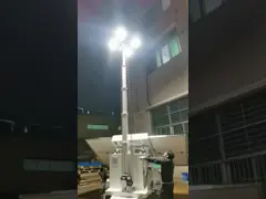 China Rugged Durability Mobile Solar Light Tower Solar Power Energy System Gel Battery Led Light Trailer For Temporary Lighting for sale