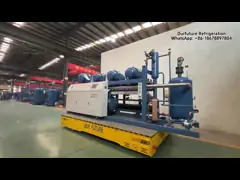 High effeciency compressor rack for fruit cool room storage with R507 screw compressors