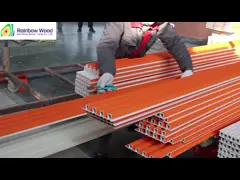 China Factory Indoor Decor PVC Coating Cladding Wall Board WPC Interior Fluted Wall Panel for sale