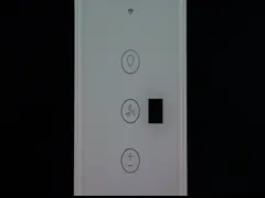 China Tuya WiFi Fan Light Switch Type C with Timer and Voice Control, Compatible with Alexa and Google Home for Smart Home Automation for sale