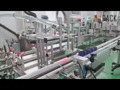 2 nozzle liquid  bottle filling machine fully automatic tin can production line