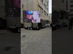 China Solar Full Color LED Screen Display Remote Control Trailer For Large Scale Event for sale