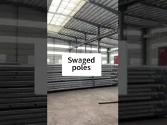 Swaged Steel Tubular Pole 16M Hot Dip For Electrical Power
