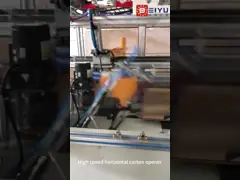 High speed horizontal box erector machine