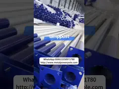 China Customizable Street Light Pole Design with Hot-Dip Galvanized Steel Material Perfect for Outdoor Lighting Projects for sale