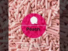 China Peach Scented Tofu Cat Litter 1.5mm-2.0mm Size Options | Flushable, Dust-Free & Eco-Friendly for sale