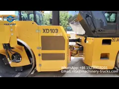 XCMG 10 Ton Vibratory Road Roller XD103 Double Drum 48HZ Hot Sell