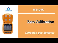 「Zero calibration」Portable Four-In-One Toxic And Harmful Gas Detector MS104K