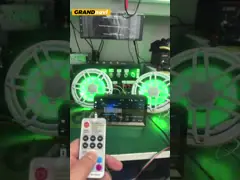 China Marine Speaker with RGB LED Light Waterproof 6.5 Inch Magnet 90*15mm for boat for sale