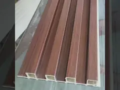 China WPC/BPC Teak Color WPC Terrace Outdoor Fireproof Capped Wood Fiber Waterproof High Quality Composite Decking Anti-slip for sale