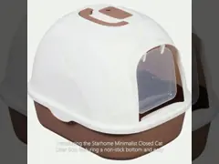 Hot Selling 5 colors easy to clean Nonstick bottom fully enclosed cat litter box with cat scoop