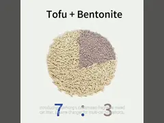 Customized Fragrance Mixed Cat Litter 70% Tofu Litter 30% Bentonite Fast Clumping High Absorbency