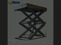 Insulating and Stationary Moves Marco High Scissor Lift Table with Removable Segments