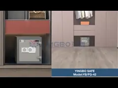 China H420mm Key Open Fireproof Lock Box For Security Fireproof Office Safe YB/FG-42 for sale