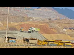 China 430KW R95 Electric Dump Trucks 6x4 Drive System Electric Range Extended For Loads for sale