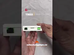 2 Port FTTH Indoor Fiber Optic Termination Box Unibody Wall Outlet 86*86*23mm