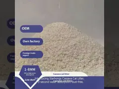 China Cassava Cat Litter with 3-Second Water Absorption | Dust-Free Plant-Based Formula | Fast Clumping Granules for sale