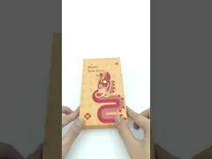 China Red Packet Custom Money Envelope Embossing Lucky Money Envelope For Chinese New Year for sale