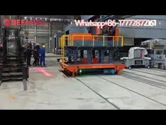 Carrinho de trilho de bateria de lítio para veículo guiado automaticamente RGV 5 toneladas