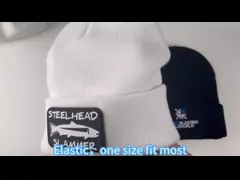 Custom Beanies With Rubber Patches Logo