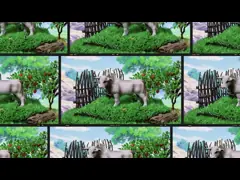 Oxen, horses and sheep