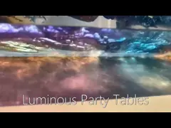 China Custom outdoor Luminous Furnishings LED Bar Table Color Changing Furniture Wine Cellar for sale