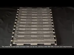 Stainless steel 304 316 perforated plate conveyor belt