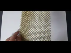 aluminum chain link mesh curtain