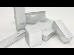 China High-End Customized Silver Cosmetic Packaging Boxes Skin Care Box Packaging Box Silver Stamping Logo for sale