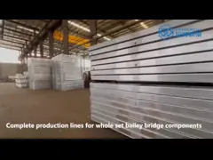 China Bailey Type Bridge Scaffolding 3m-60m Height And Long Term Epoxy Zinc-Rich Kit Painting for sale
