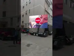 China Mobile Solar Full Color Led Screen Display Hydraulic Lifting And Descending Trailer For Advertising Display for sale