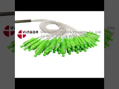 China ODN Optical Splitter Fiber Optic PLC Splitter 1x32 with SC Connector Tight Buffer PON XGPON for sale