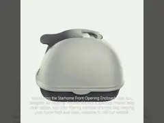 New front flip large fully enclosed smell barrier splash-proof oversized cat toilet