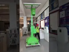 China Move Monocrystalline Silicon Solar Panel Lift Working Light Tower For School Lighting for sale