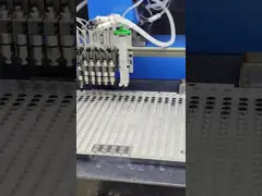 China Blue White Design Visual Clasp Gluing Machine for Metal Hardware Clothing Accessories for sale