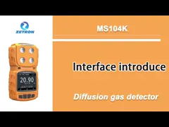「Interface introduce」MS104K Portable Toxic and Harmful Gas Detector
